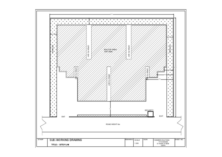 Site Plan Drawing Example | PDF