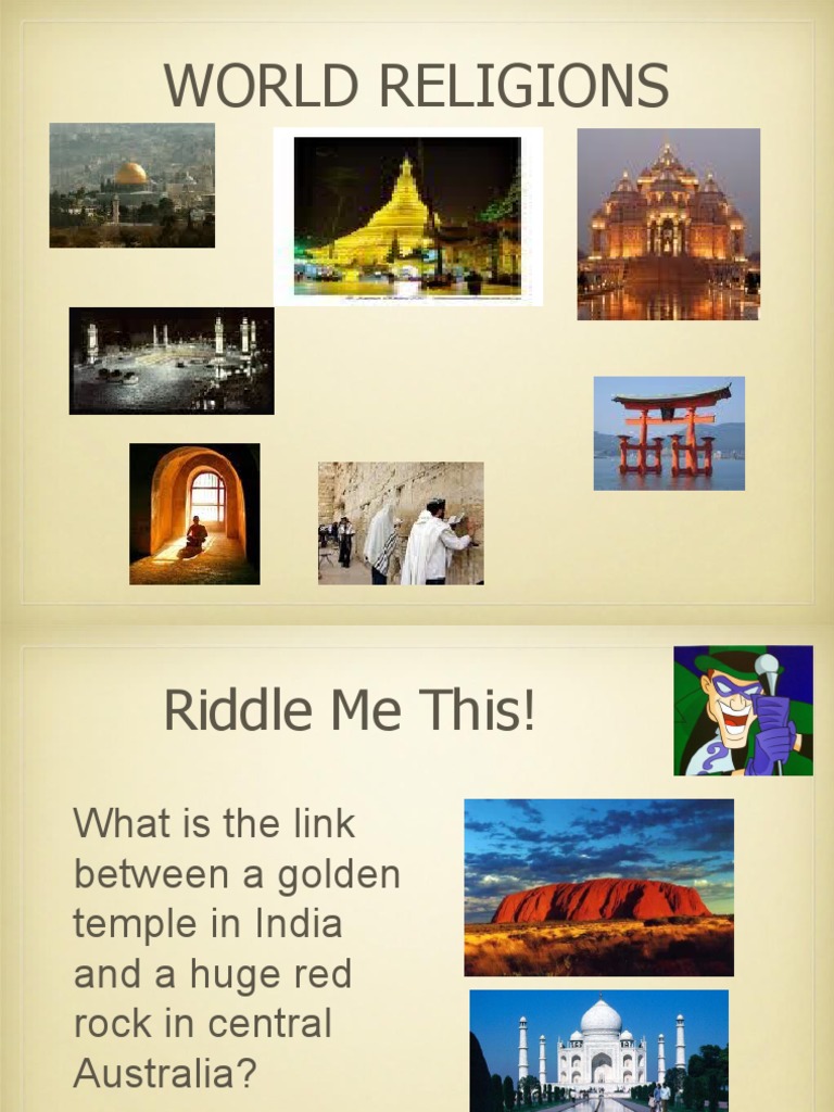 Overview of World Religions | PDF | God | Monotheism