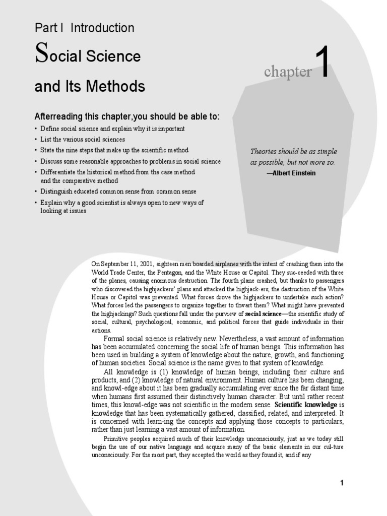 Social Science and Its Methods | PDF | Science | Social Sciences
