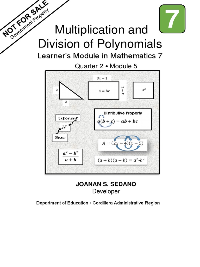 Math7 Quarter 2 Week5 Multiplication Division Polynomials For Upload ...