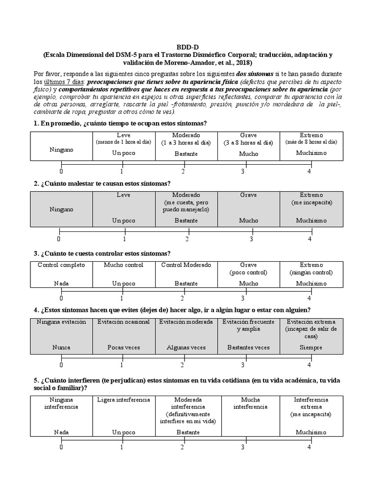 Escalas Tocr. Adolescentes - 18-01-2019 | PDF | Ansiedad | Manual ...