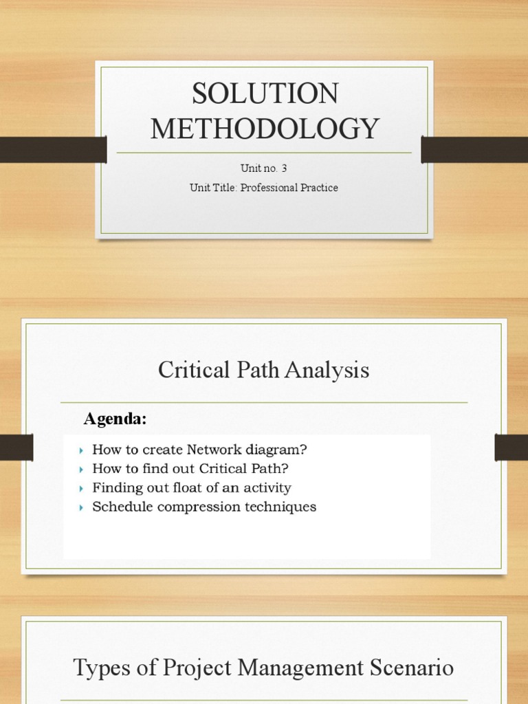 Solution Methodology: Unit No. 3 Unit Title: Professional Practice | PDF