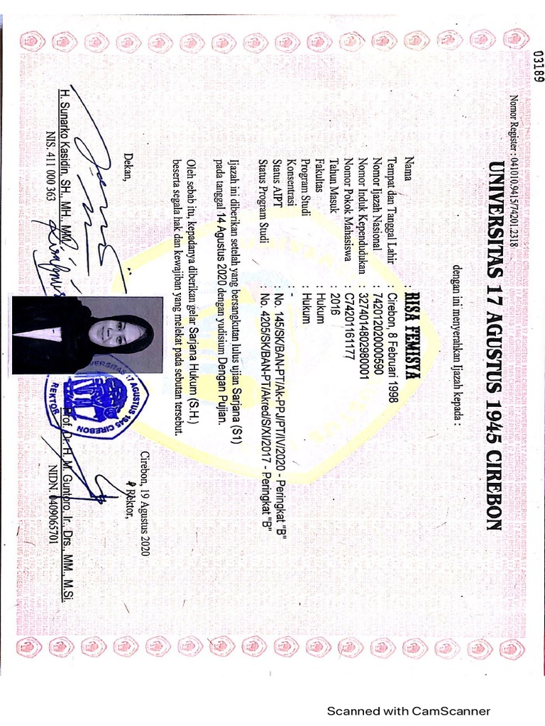 Ijazah Dan Transkip | PDF