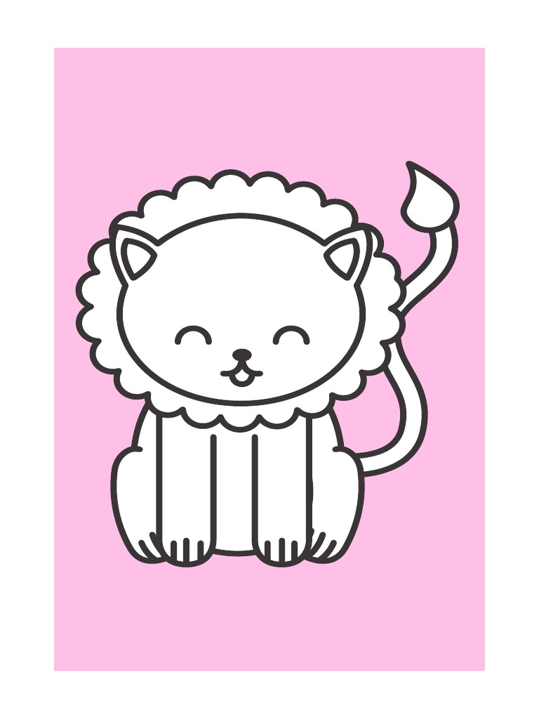 Lion Drawing Book | PDF