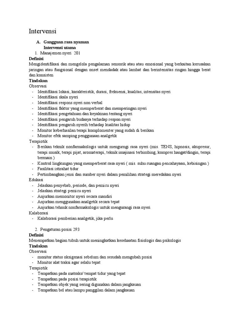 Intervensi Isk | PDF