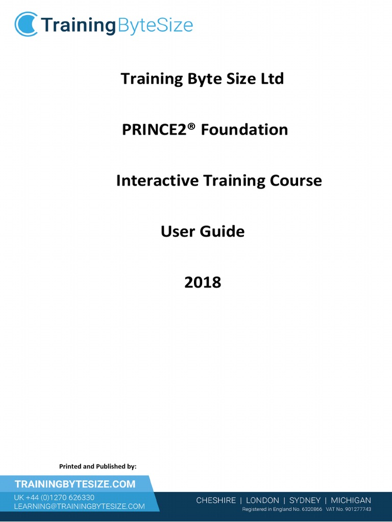 Prince2 User Guide | PDF | Project Management | Quality Assurance