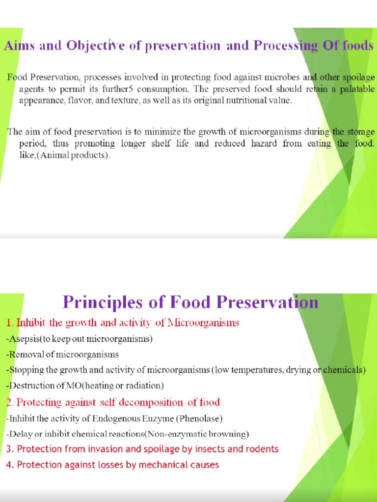 Complete Notes of Food Preservation | PDF