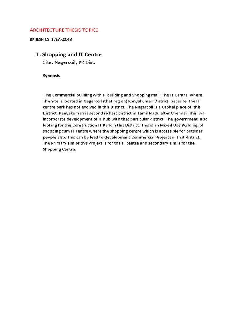 Architecture Thesis | PDF