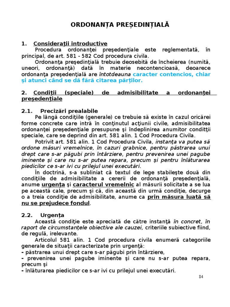 Ordonanta Presedintiala | PDF