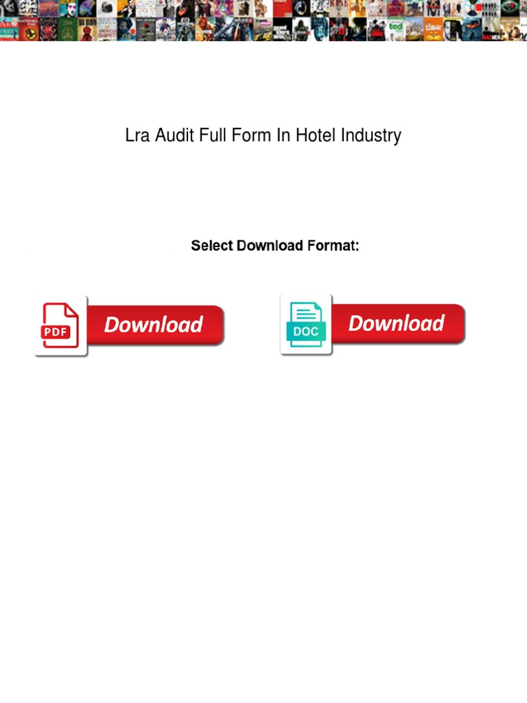 LRA Audit Overview in Hospitality Industry | PDF | Hotel | Employment