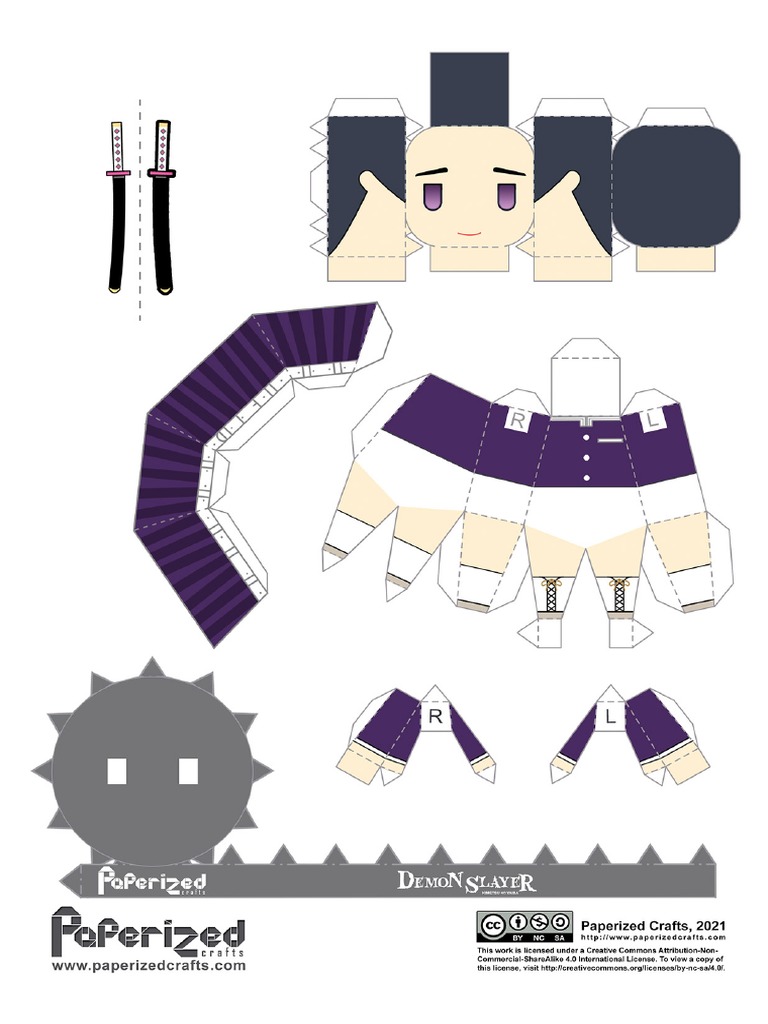 Demon Slayer - Kanao Tsuyuri Papercraft | PDF