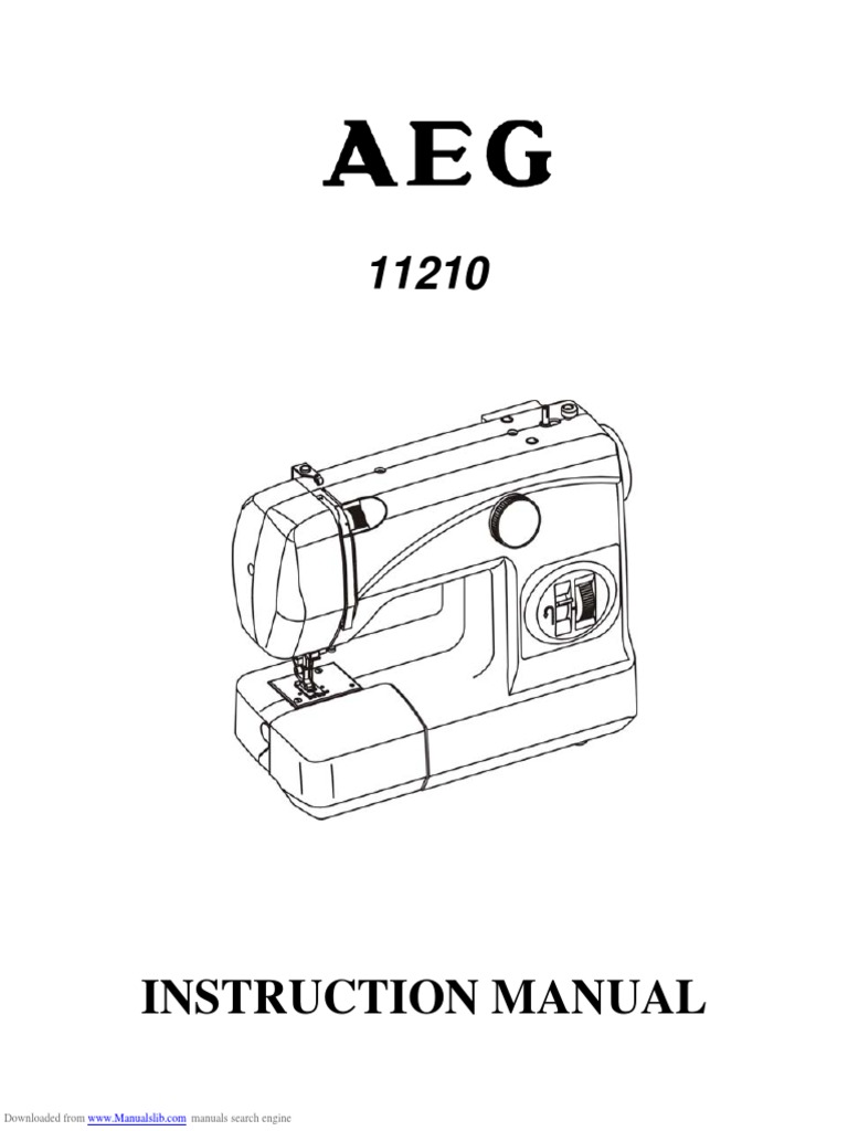 Manual AEG Masina de Cusut | PDF | Sewing Machine | Sewing