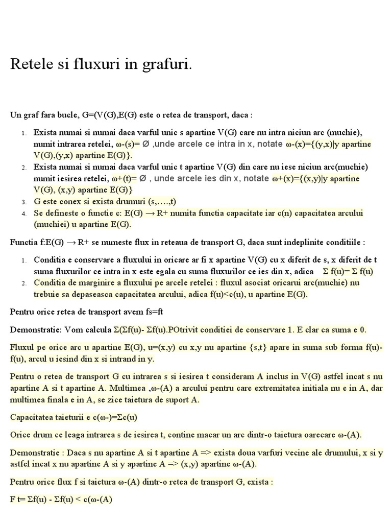 Algoritmica Grafurilor | PDF