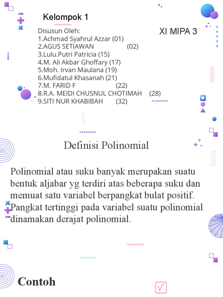 Penjumlahan Dan Perkalian Polinomial | PDF