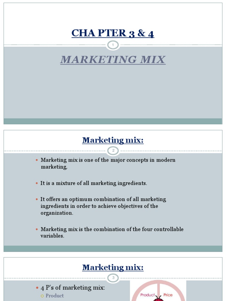 Unit 3 & 4 Marketing Mix | PDF | Retail | Marketing
