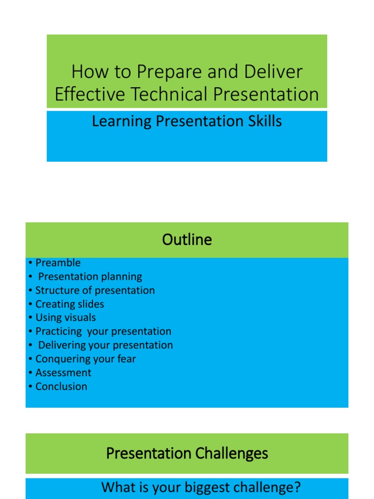 How To Prepare and Deliver Effective Technical Presentation | Download ...