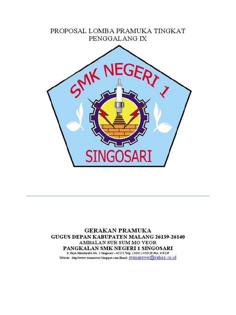 46.contoh Proposal Lomba Pramuka Tingkat Penggalang Dan Download File ...