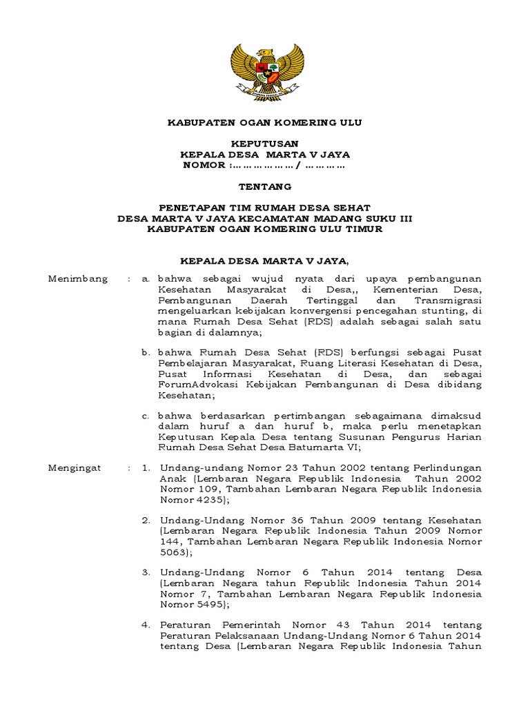 SK RDS Okut Marta V Jaya | PDF