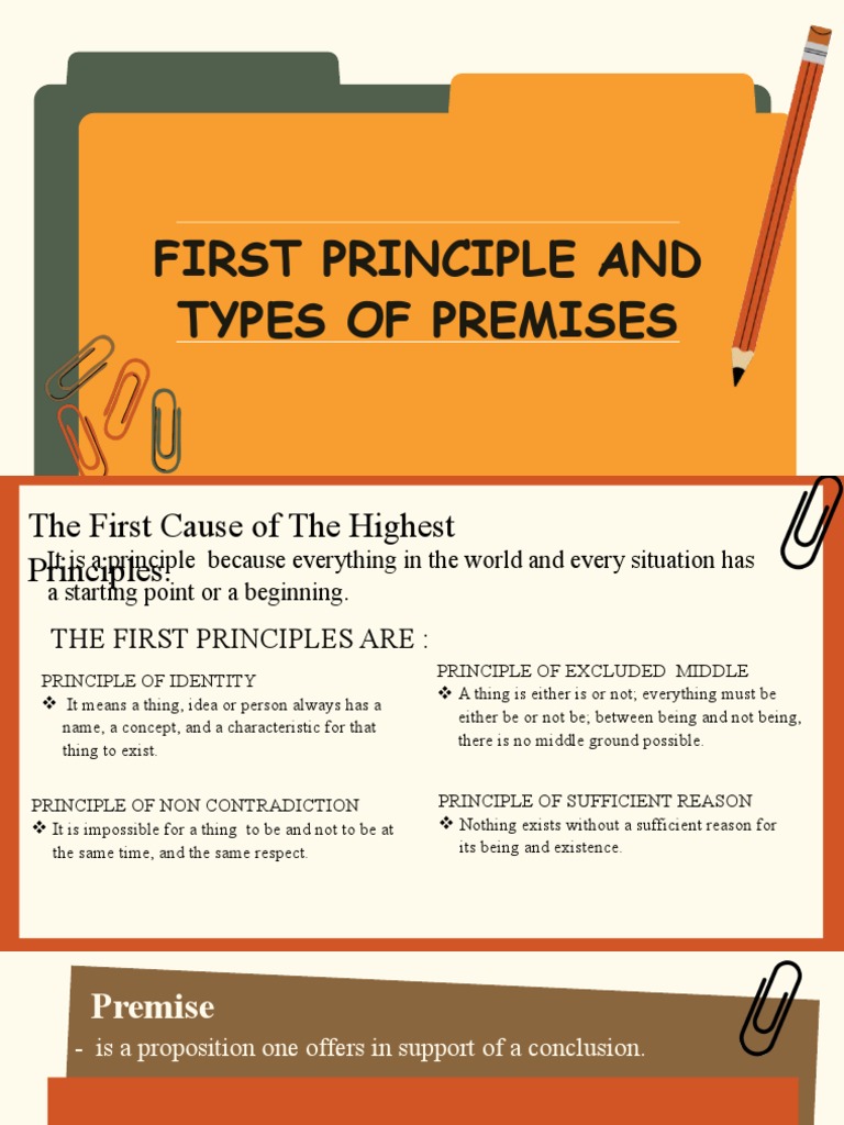 First Principle and Types of Premises | PDF