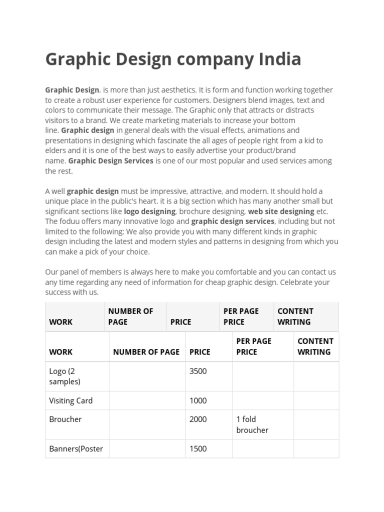 Graphics Design Packages | PDF | Graphic Design | Websites