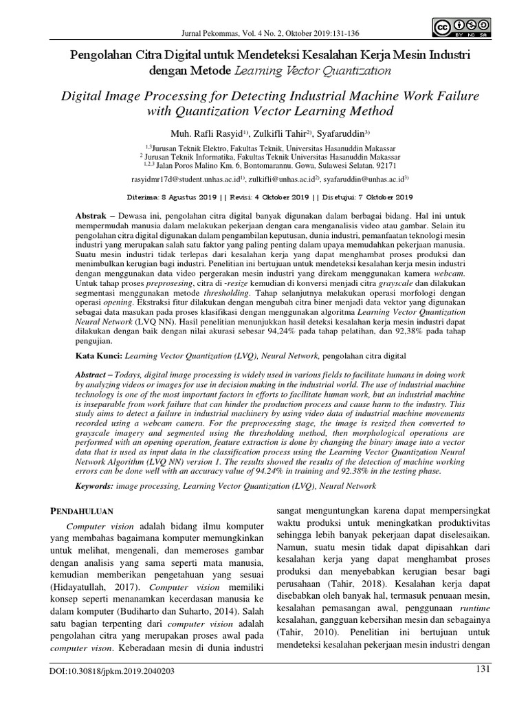 Muh. Rafli Rasyid - Jurnal Pekommas | PDF