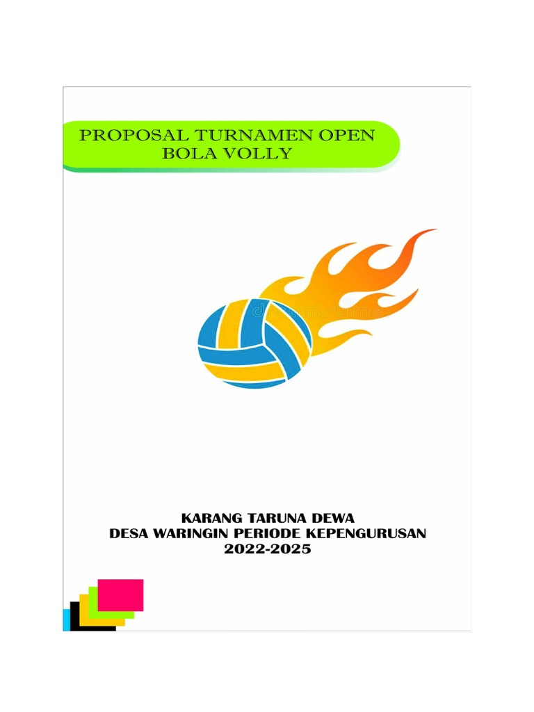Proposal Turnamen Volly Karang Taruna Dewa | PDF