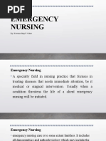 Emergency Nursing Notes | PDF | Emergency Department | Burn