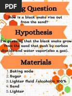 Fire Snake Experiment | PDF