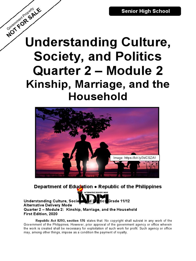 Ucsp11 q2 Mod2 Kinship v2 | PDF | Family | Marriage