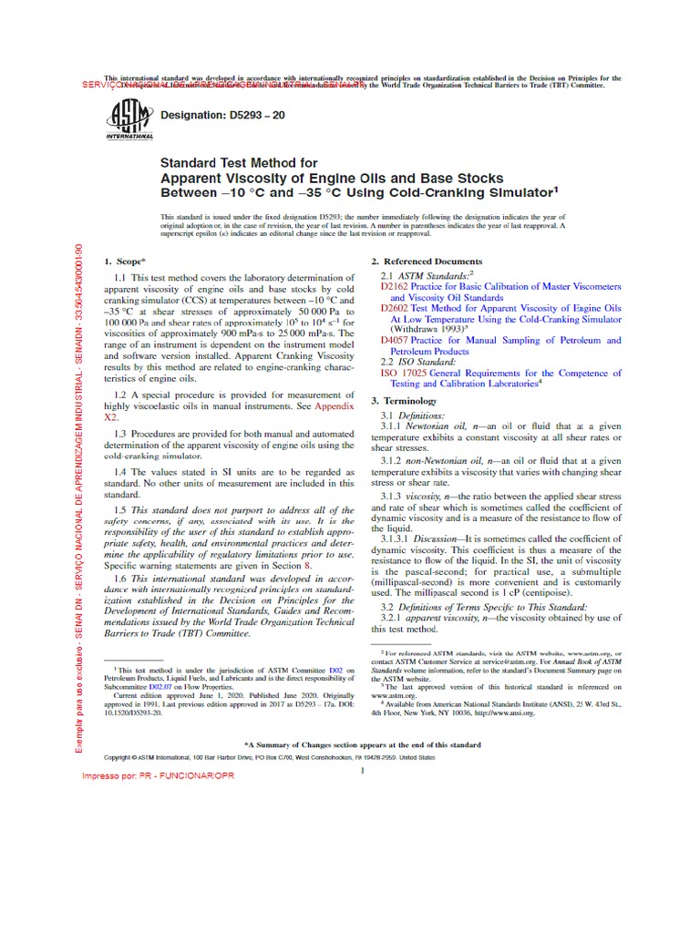 Astm d5293 | PDF