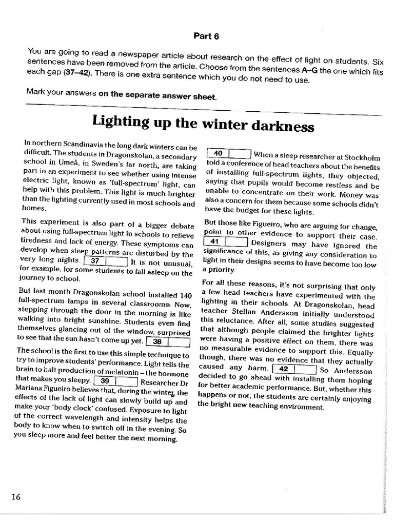 Practice Test - Reading Part | PDF