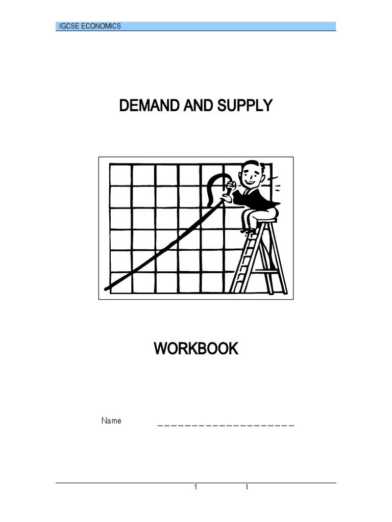 Demand and Supply Workbook | PDF | Supply (Economics) | Demand