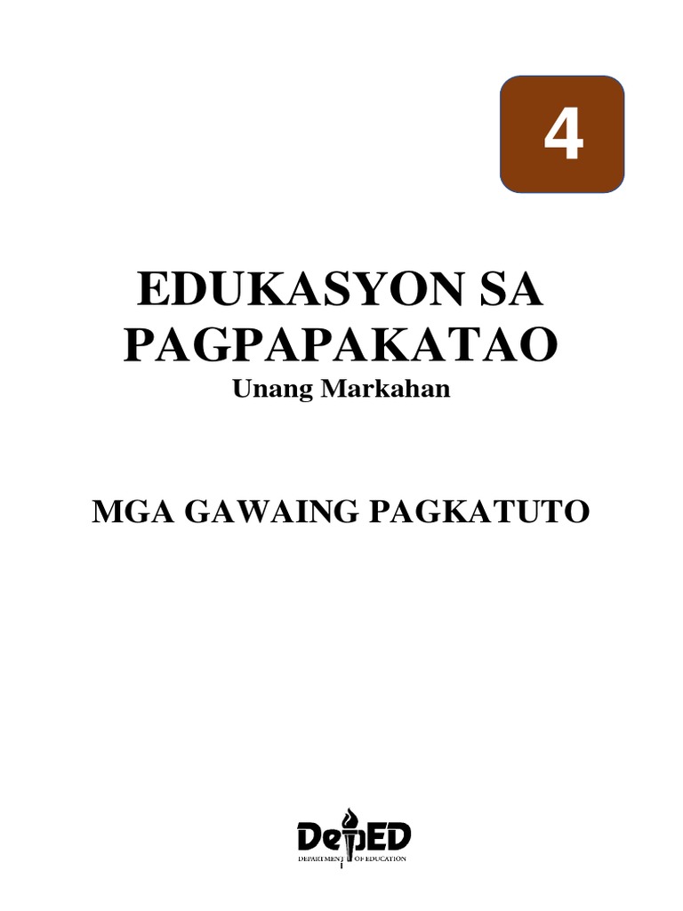 EsP 4 Q1 LAS | Download Free PDF | Philippines