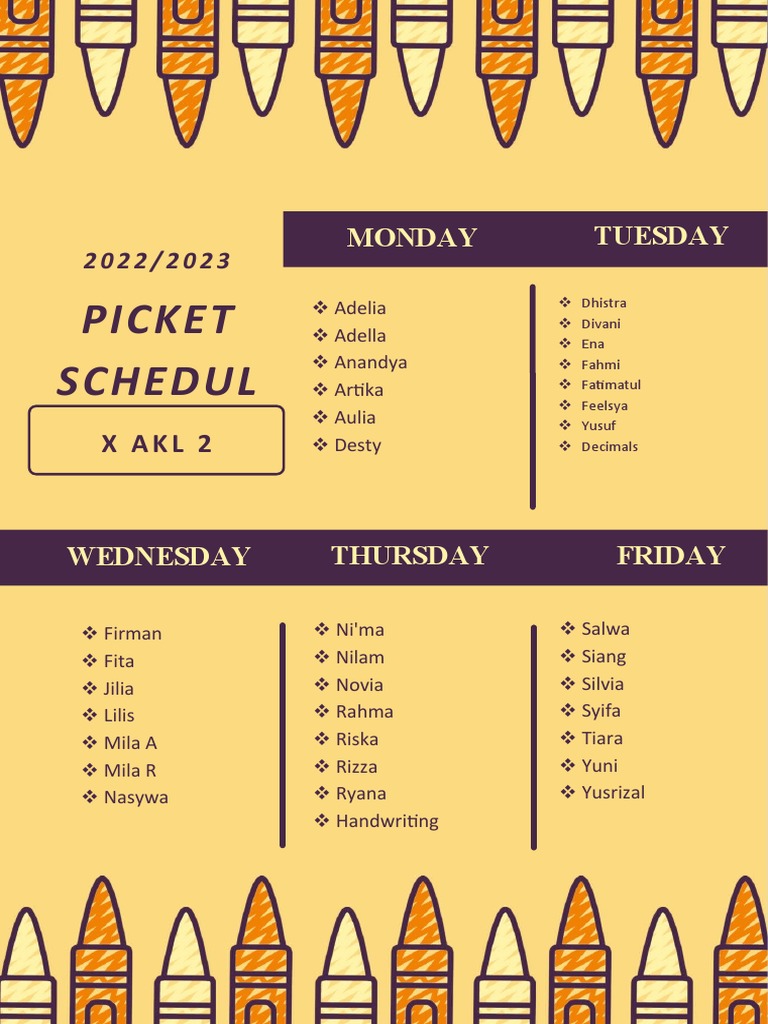 Picket Schedule | PDF