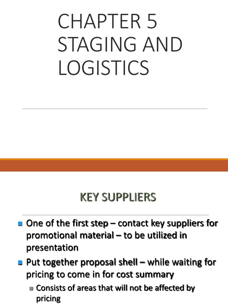 Topic 3 - Staging and Logistic | PDF | Menu | Airport