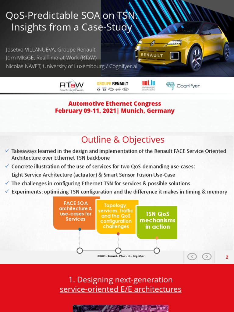 Qos-Predictable Soa On TSN: Insights From A Case-Study | PDF | Internet ...