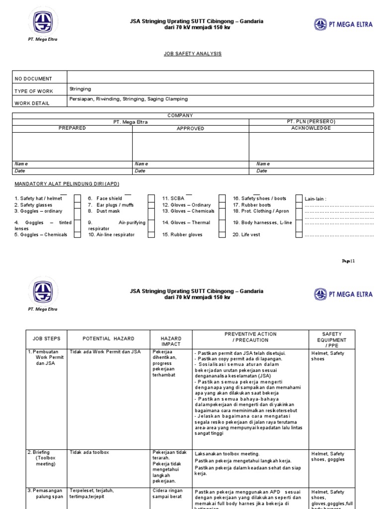 Jsa - Stringing - PT - Mega Eltra - 02-2022 | PDF