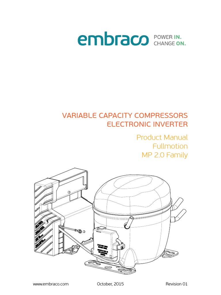 Variable Capacity Compressors Electronic Inverter: Product Manual ...