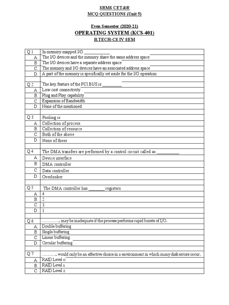 Operating System (Kcs-401) | PDF | Computer File | File System