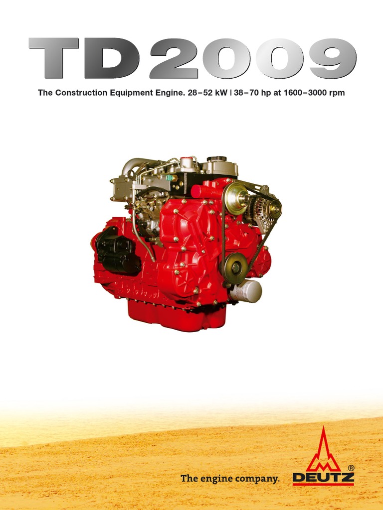 Deutz 2009 Engine Specifications | PDF | Engines | Horsepower