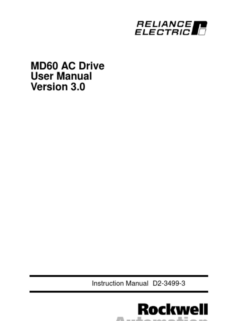 MD60 AC Drive User Manual | PDF | Fuse (Electrical) | Electrical Wiring