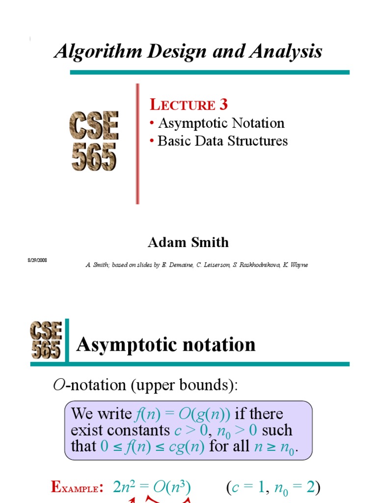 Asymptotic Notation Demo | PDF | Time Complexity | Logarithm