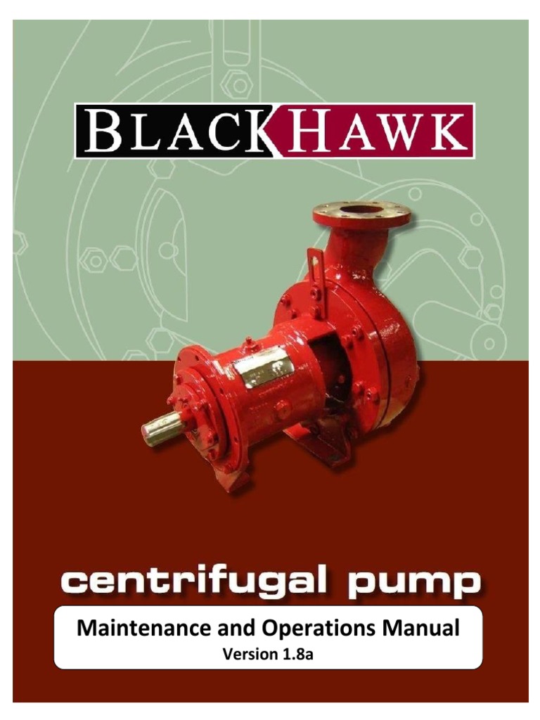 Blackhawk Pump Manual 2018 | PDF | Pump | Valve