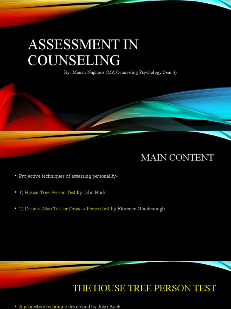 House Tree Person and Draw A Man Test | PDF | Validity (Statistics ...