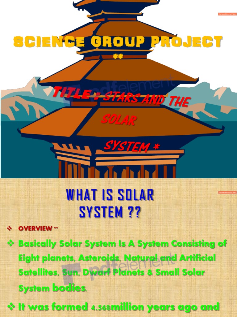 Science PPT On Stars and Solar System Class 8 | PDF | Meteoroid | Saturn