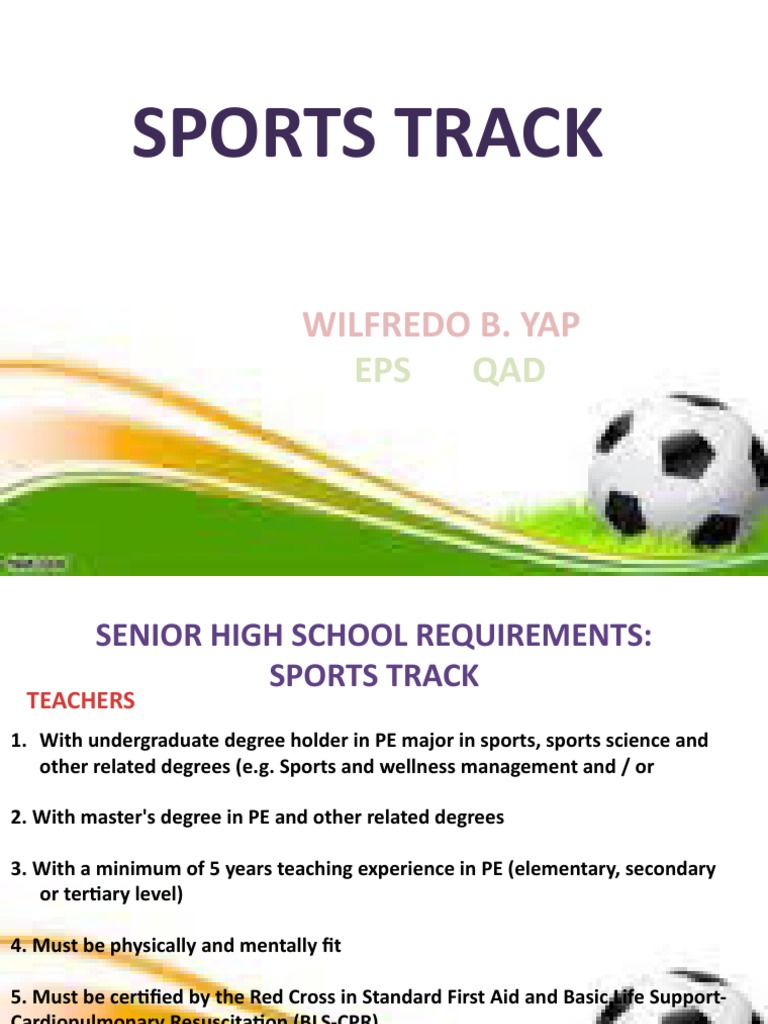Sports Track: Wilfredo B. Yap | Download Free PDF | Physical Education ...