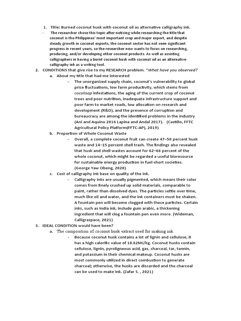 Cocolisap Infestations, The Aging of The Current Crop of Coconut | PDF ...