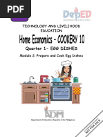 Grade 10: Tle - He (Cookery 10) Quarter 1 - Module 4 Store Eggs Dishes ...