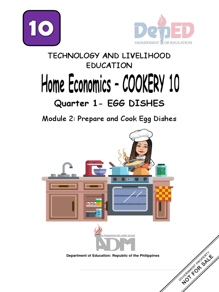 Cookery 10 - Quarter 1 Module 2 WEEK 2 | PDF | Egg As Food | Foods