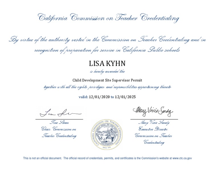 California Commission On Teacher Credentialing | PDF
